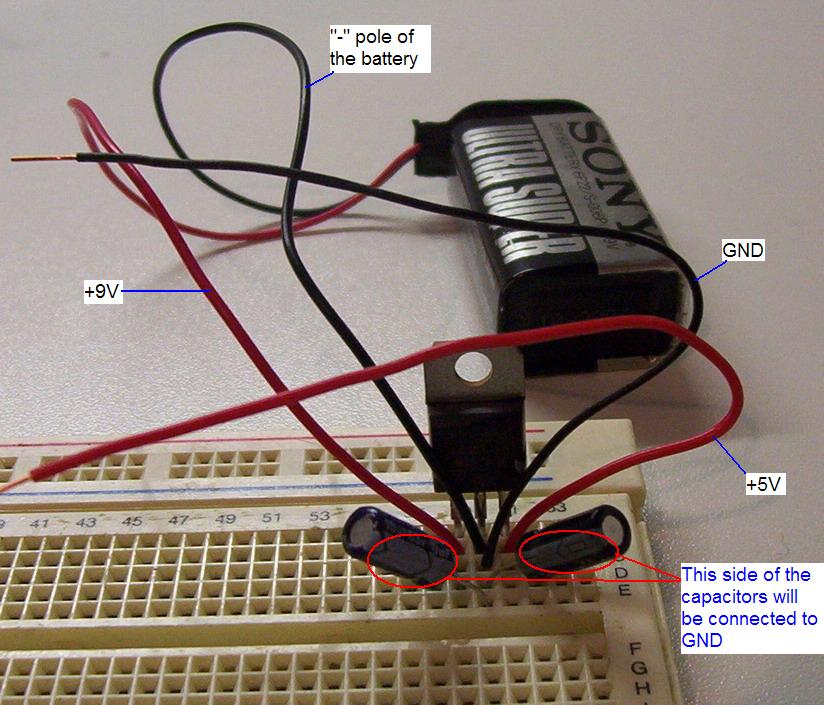 Be sure that there is no short circuit between VCC and GND.